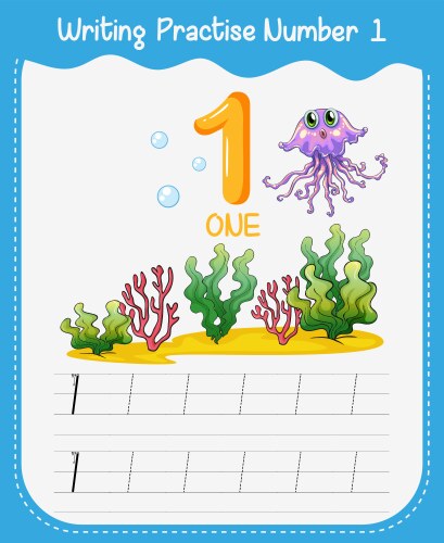 Number 7 transportation tracing worksheet Vector Image