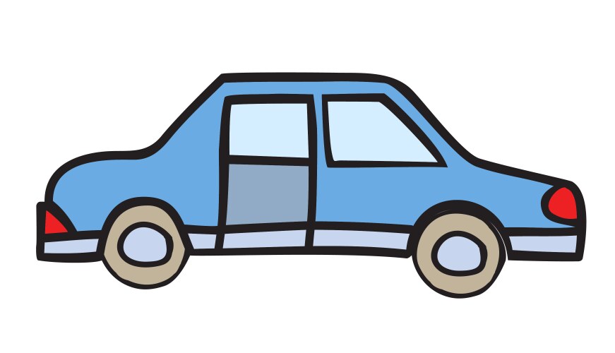 Cartoon toy wind up car Royalty Free Vector Image