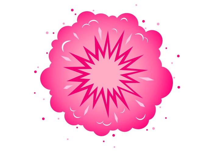 Bomb explosion Royalty Free Vector Image - VectorStock