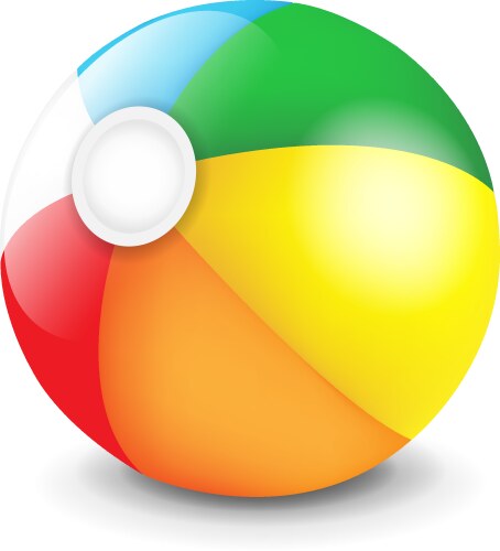 Beach ball Royalty Free Vector Image - VectorStock