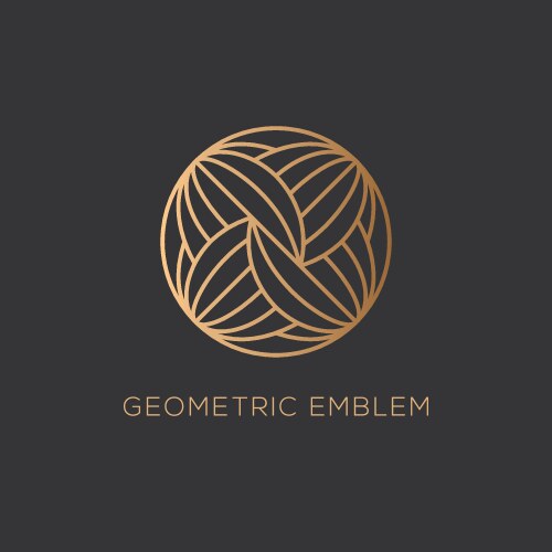 Geometric emblem Royalty Free Vector Image - VectorStock