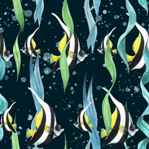 Tropical Fish Pattern Vector Images (over 12,000)