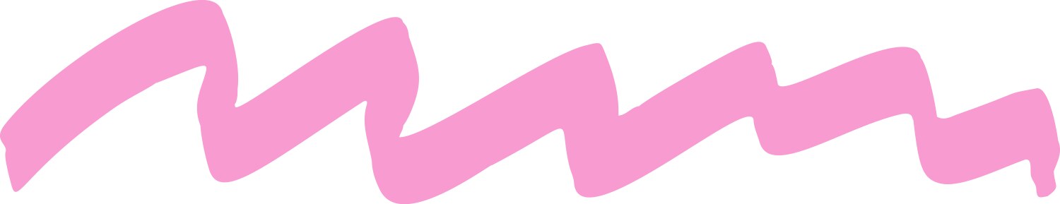 Pink highlighter underline freehand shape Vector Image