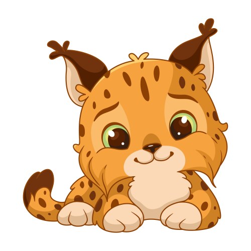 Cute Bobcat Clipart Cactus Bobcat Sticker — DobesCrusher Art And