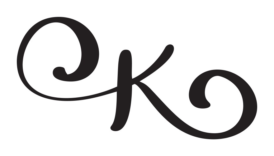 Cursive K Vector Images (over 100)
