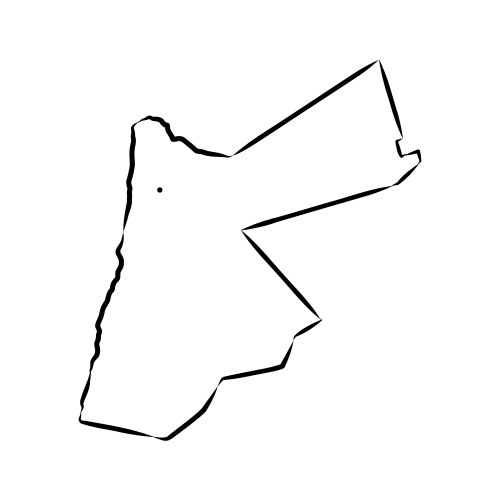 Map of jordan concept Royalty Free Vector Image