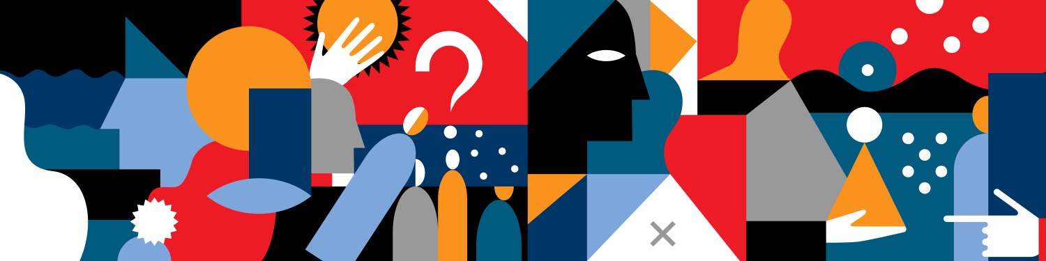 People psychology abstract Royalty Free Vector Image