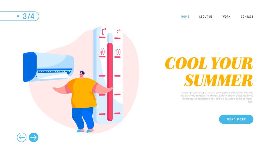 Hot cold weather meteorology thermometers Vector Image