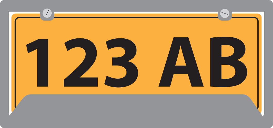 Blank License Plate Vector Images (over 630)