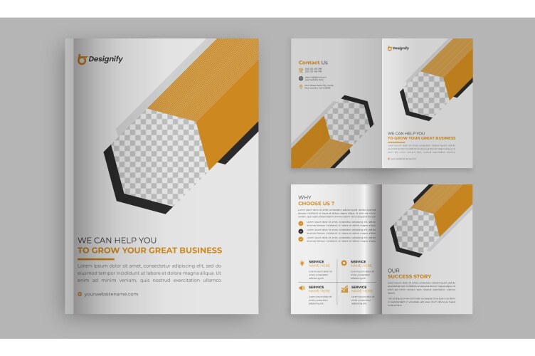 Magazine booklet leaflet flyer corporate creative Vector Image