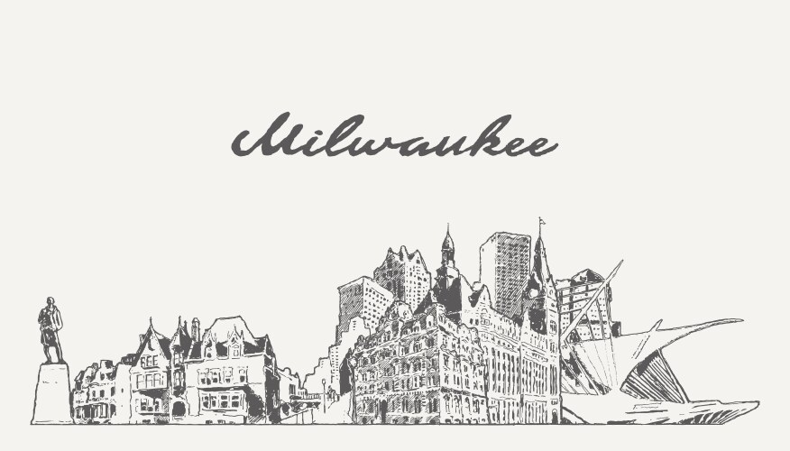 Milwaukee skyline Vector Images & Graphics for Commercial Use | VectorStock