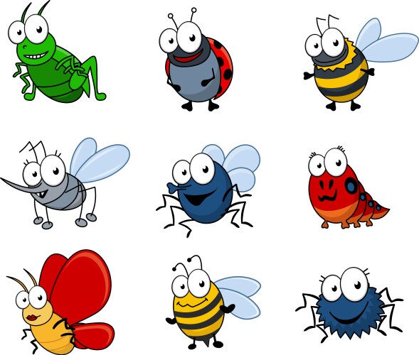 Cartoon Insects Vector Images (over 83,000)