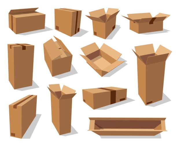 Corrugated Boxes Vector Images (over 2,200)