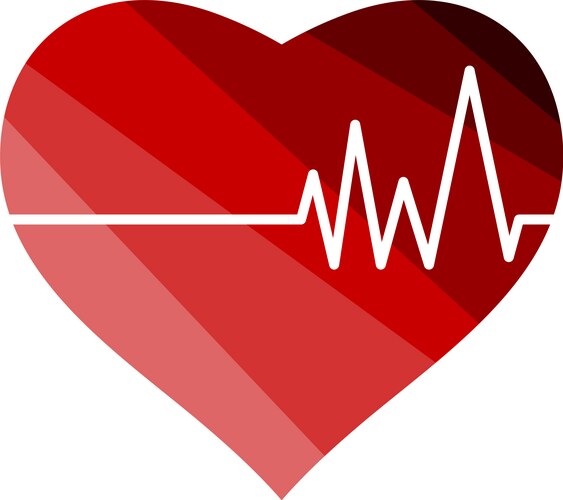 Heartbeat icon design template isolated Royalty Free Vector