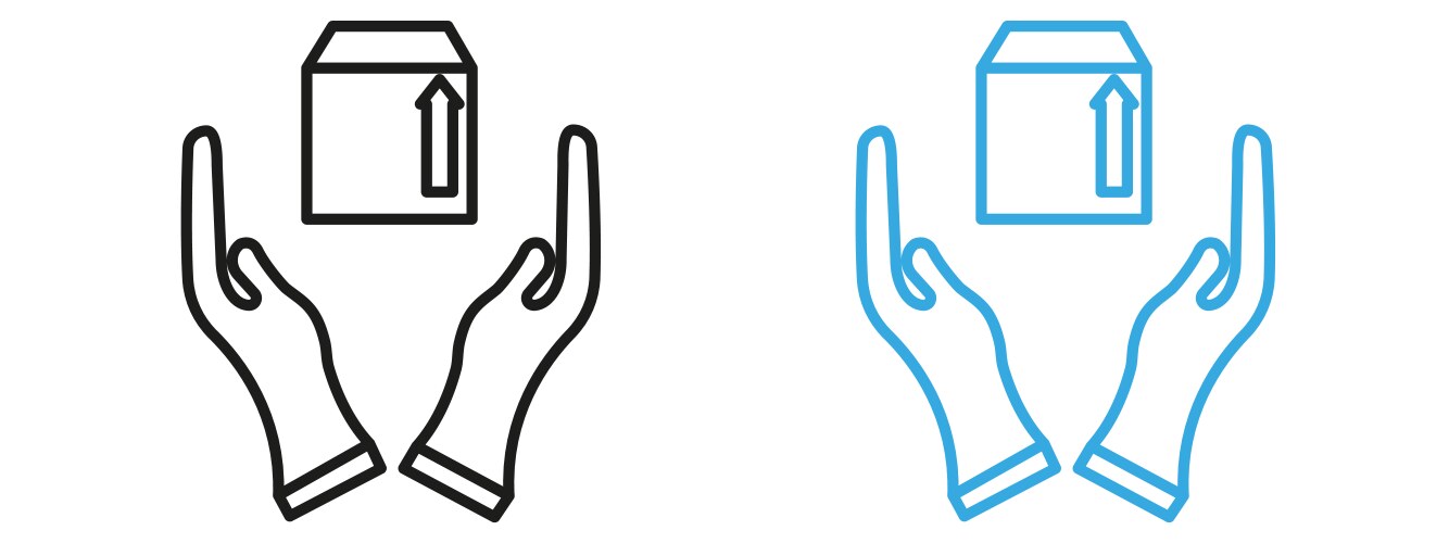 Secure delivery icon highlighting reliable Vector Image