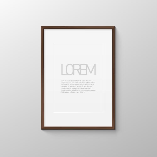 Wooden frame Royalty Free Vector Image - VectorStock