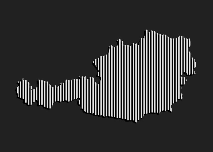 Abstract Map Netherlands Parallel Grey Lines Vector Image