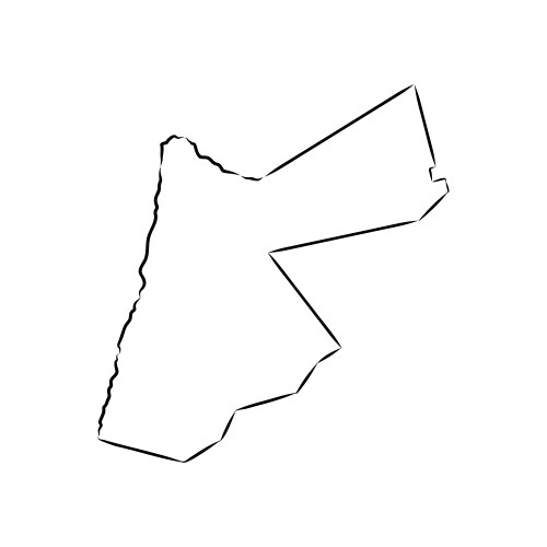 Map of jordan concept Royalty Free Vector Image