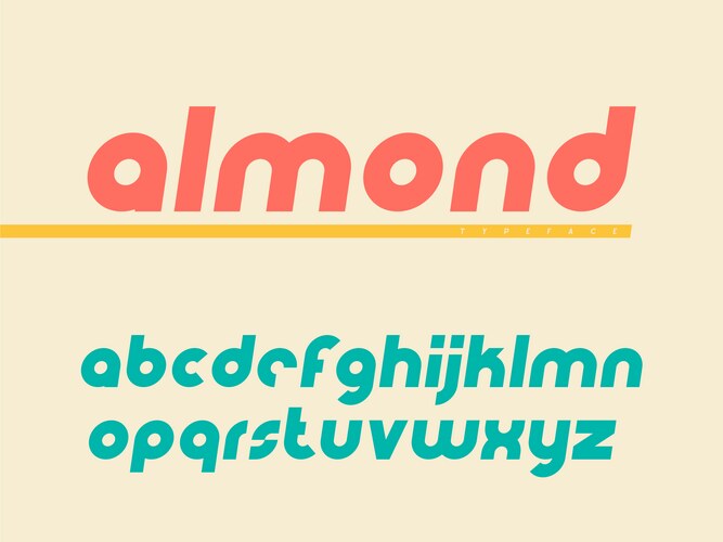 Latin uppercase alphabet letters and numbers Vector Image