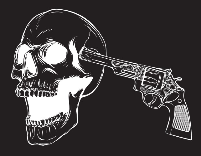 Pistol Handgun Sketch Gun Vector Images (over 690)