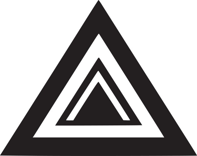 Triangle business logo Royalty Free Vector Image