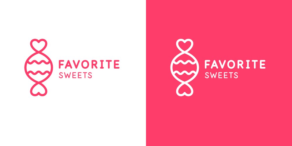 Emblem with image heart the original Royalty Free Vector