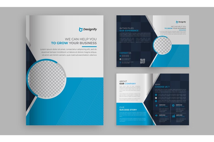 Business corporate creative leaflet design Vector Image