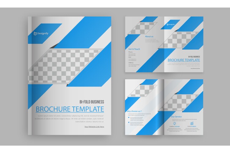 Magazine booklet leaflet flyer corporate creative Vector Image