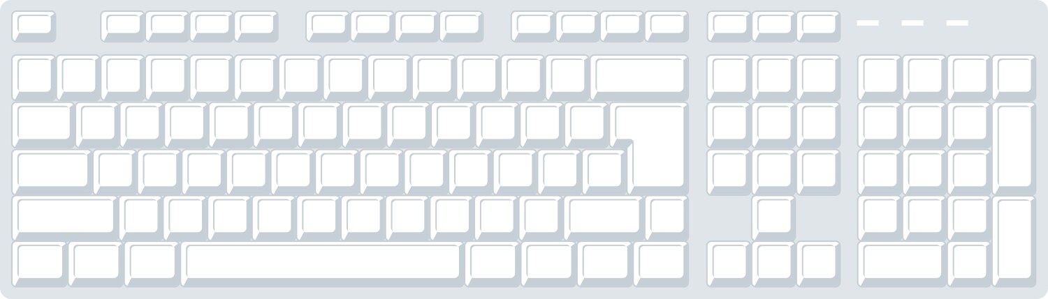 Computer Keyboard Keys Vector Images (over 16,000)