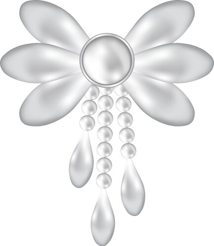 Mandala brooch jewelry design element geometric Vector Image