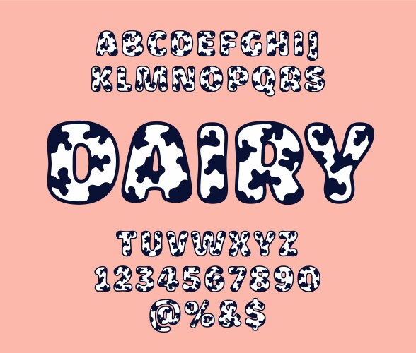 Beauty brush script hand lettering alphabet Vector Image