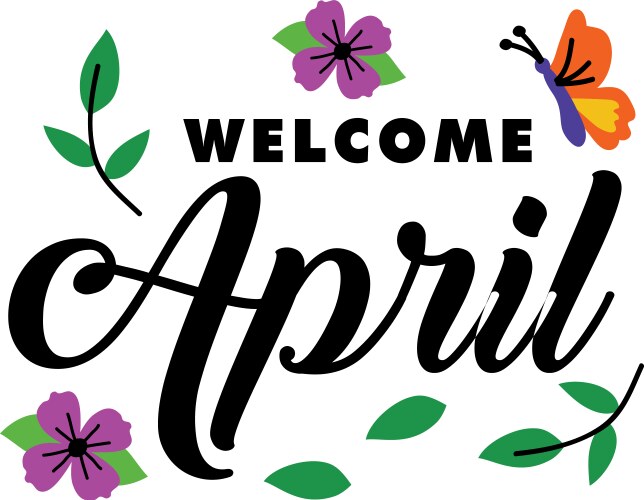 Welcome April Vector Images (over 390)