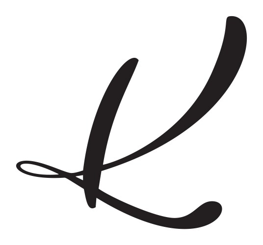 Lowercase Cursive K
