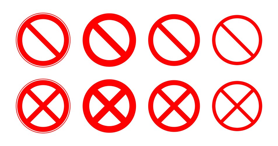 Forbidden Signs Vector Images (over 88,000)