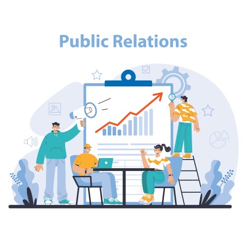 Customer relationship building Royalty Free Vector Image