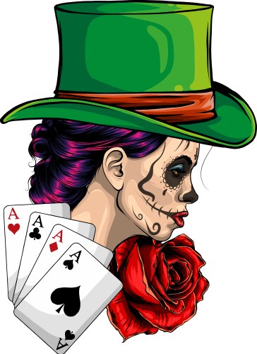 Draw of dead girl design Royalty Free Vector Image