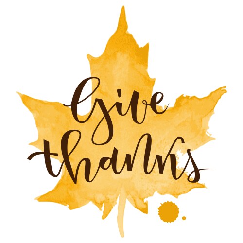 Give thanks letters in squares with traditional Vector Image