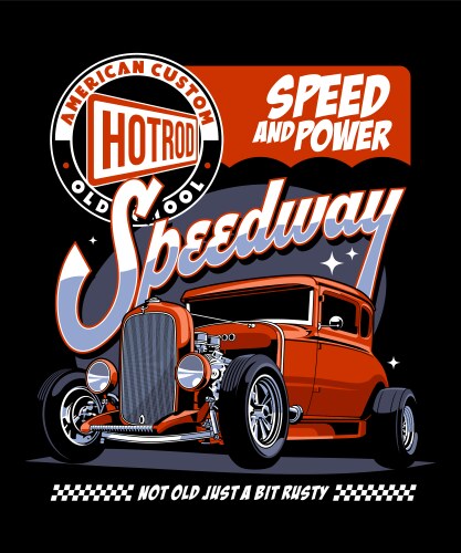 Vintage Speedway Vector Images (over 420)