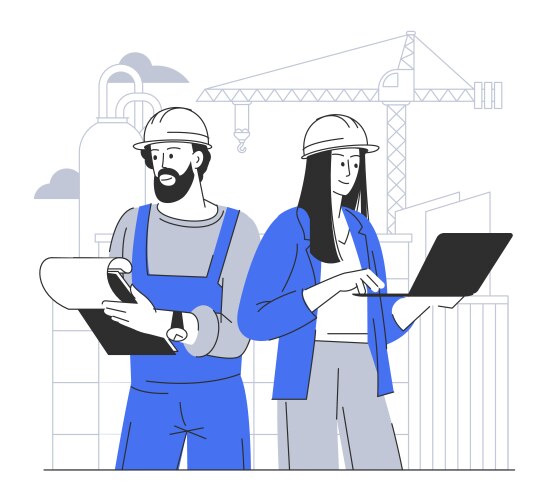 Civil engineer cartoon Vector Images & Graphics for Commercial Use ...