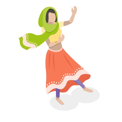 Indian dancer Royalty Free Vector Image - VectorStock