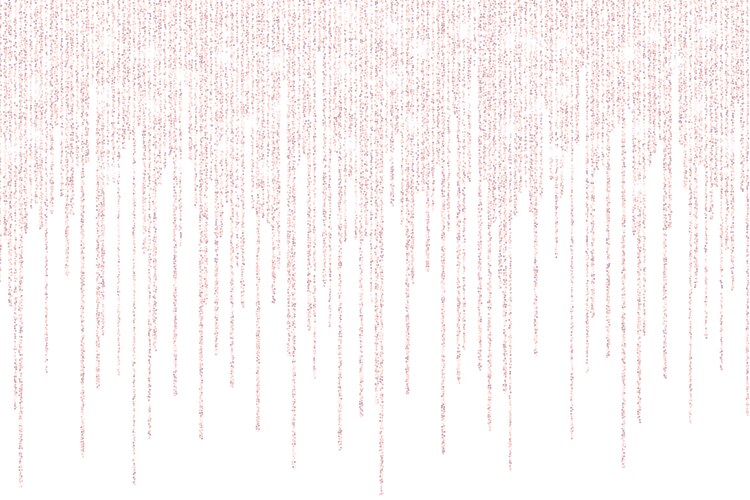 Falling in lines silver glitter confetti Vector Image