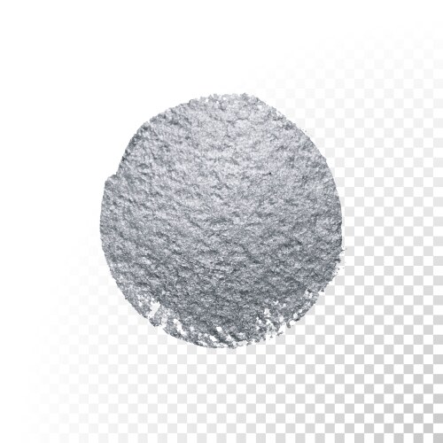 Silver gradients paint color swatches with brush Vector Image