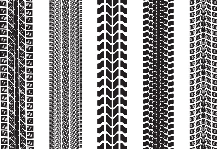 Bike tire tracks Royalty Free Vector Image - VectorStock