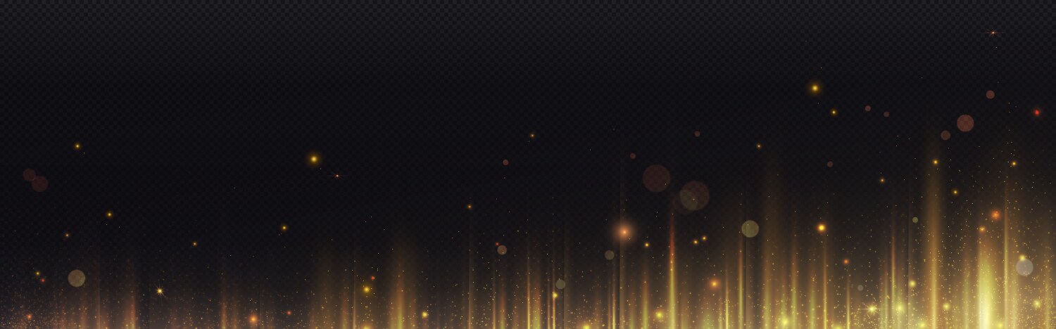 Vertical gold line light effect sparkle and flare Vector Image