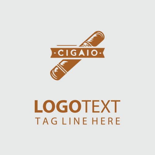 Cigar logo Royalty Free Vector Image - VectorStock