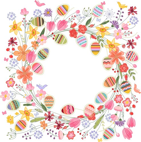 Easter frame Royalty Free Vector Image - VectorStock