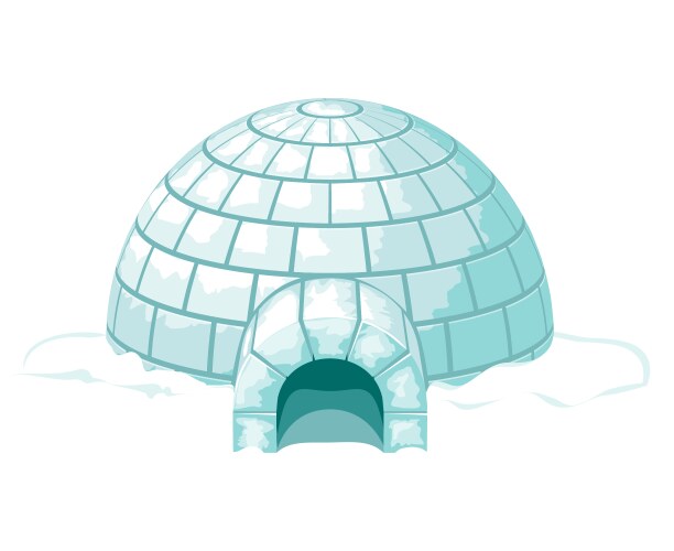 Igloo Royalty Free Vector Image - VectorStock