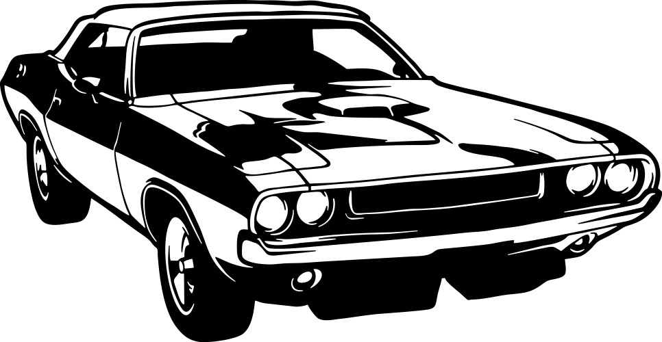 Vetor Dodge Challenger 1970 1,443 Vintage Dodge Challenger High Res