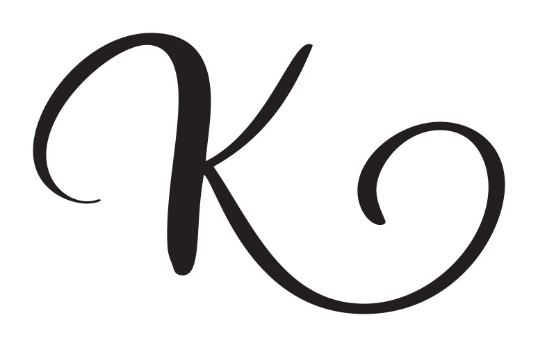 Cursive K Vector Images (over 100)