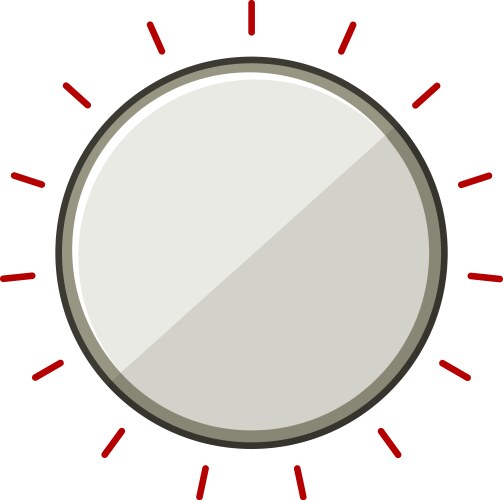 Max dial knob cartoon Royalty Free Vector Image